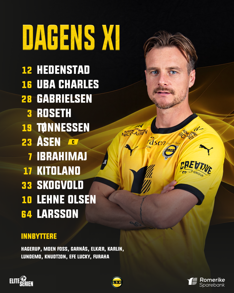 Eric Larssons første kamp fra start: Her er de elleve som starter mot ...